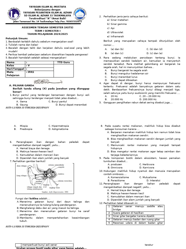 Asts Term 1 Ipas | PDF