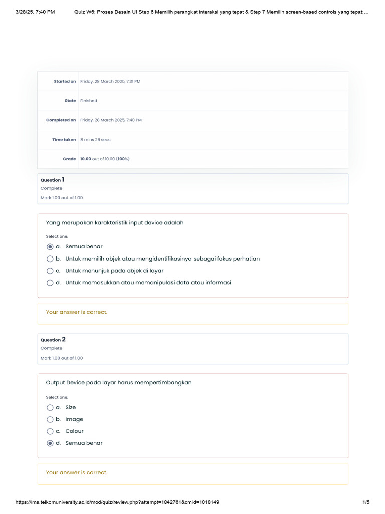 Quiz W6 - Proses Desain UI Step 6 Memilih Perangkat Interaksi Yang ...