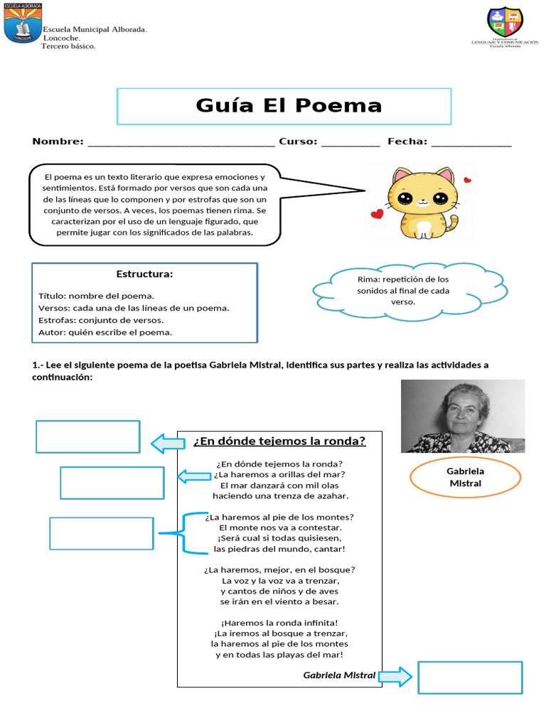 Guía Poema | PDF | Fonética | Poesía