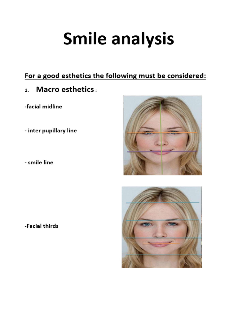 Smile Analysis Handouts | PDF
