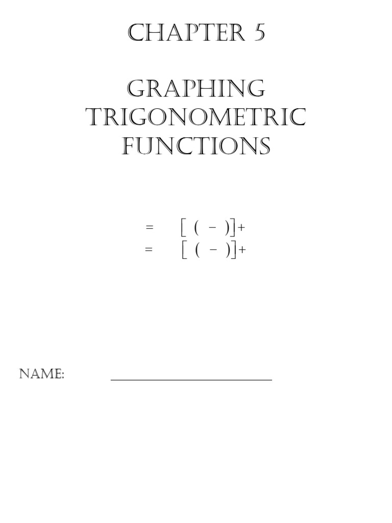 Graphing Trigonometric Functions Guide | PDF | Trigonometric Functions ...