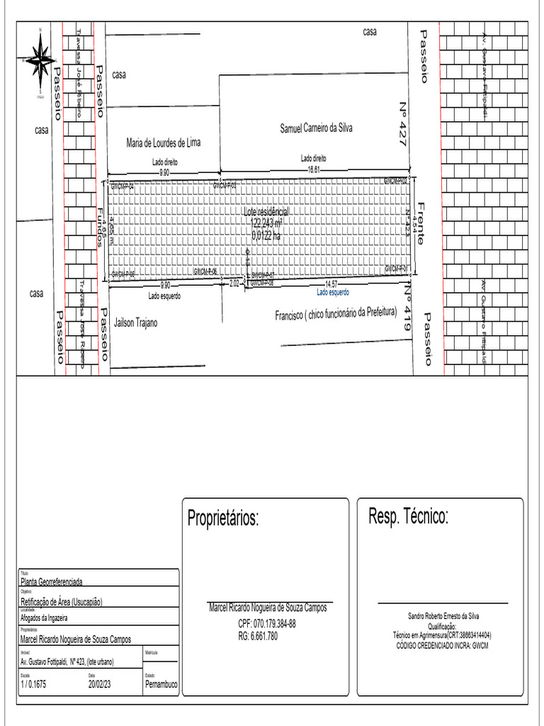 PLANTA TÉCNICA LOTE-Model 2 | PDF | Engenharia Civil | Geociências