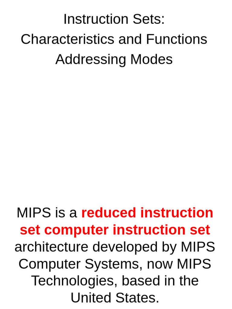 l5 Instruction Set and Addressing Modes | PDF | Computer Architecture | Office Equipment