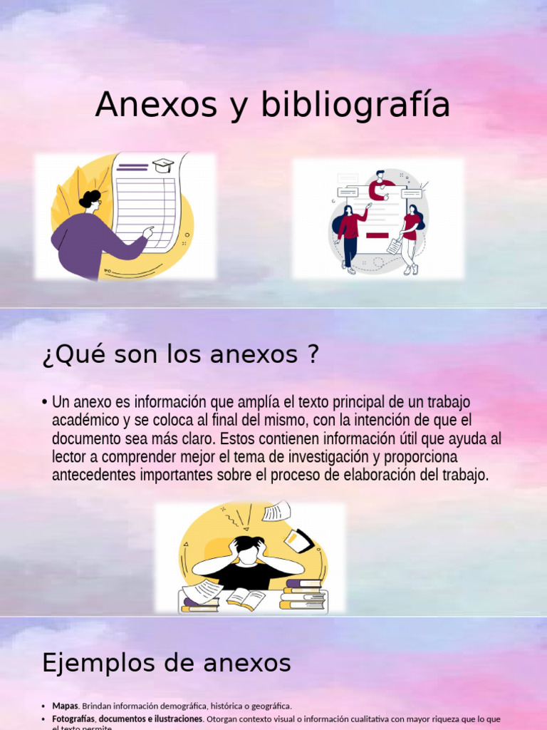 Anexos y bibliografía en trabajos académicos | PDF | Infografia | Escritura
