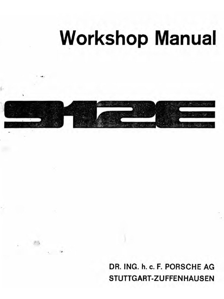 Manual Porsche | PDF | Piston | Horsepower