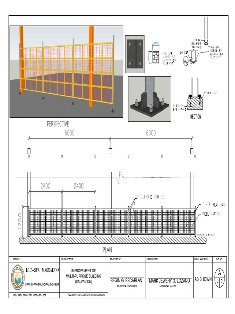 FENCE-detail Plan | PDF