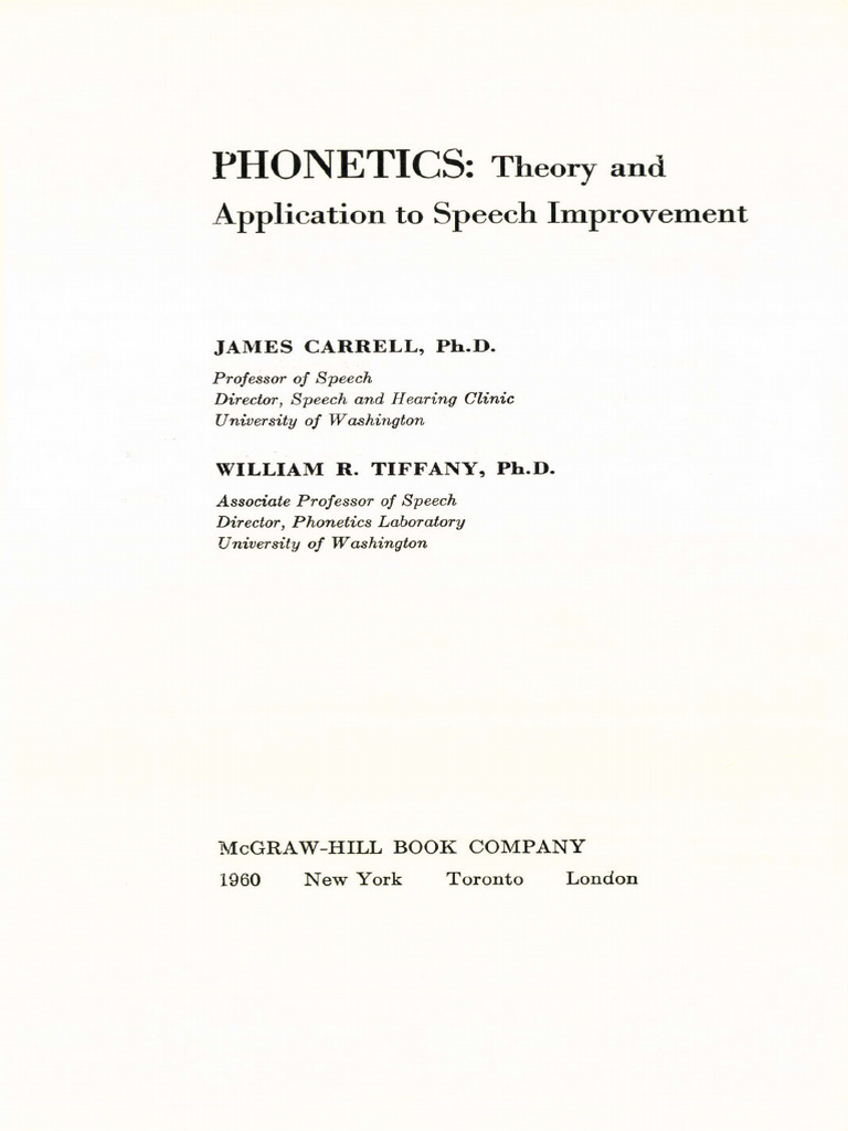 00.2 Phonetics Theory and Application To Speech Improvement | PDF ...