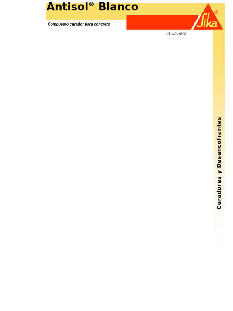 Antisol | PDF | Hormigón | Agua