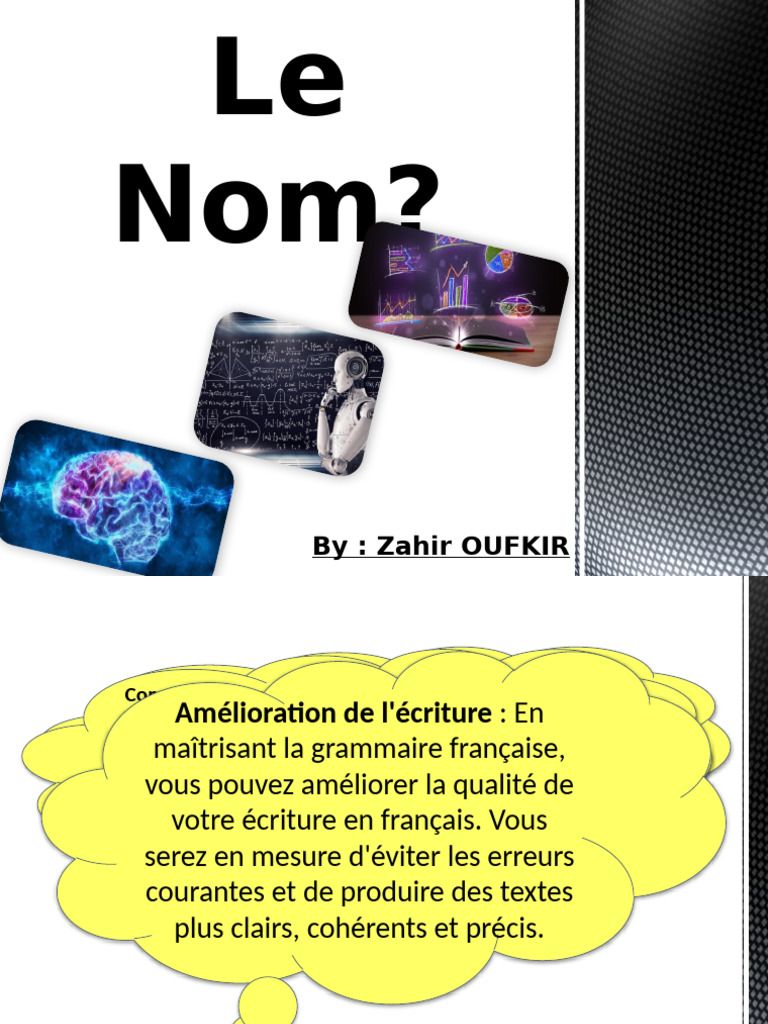 Le Nom | PDF | Genre grammatical | Nombre grammatical