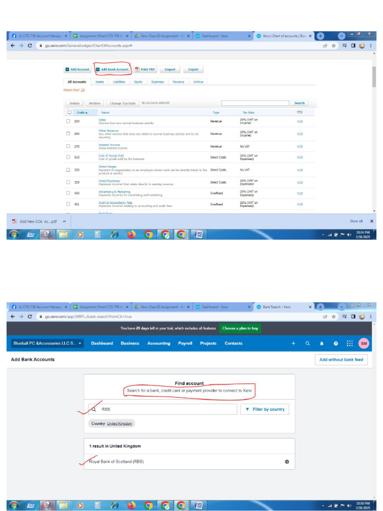 Add Bank Account & Search Bank & Add Without Bank Feed | PDF