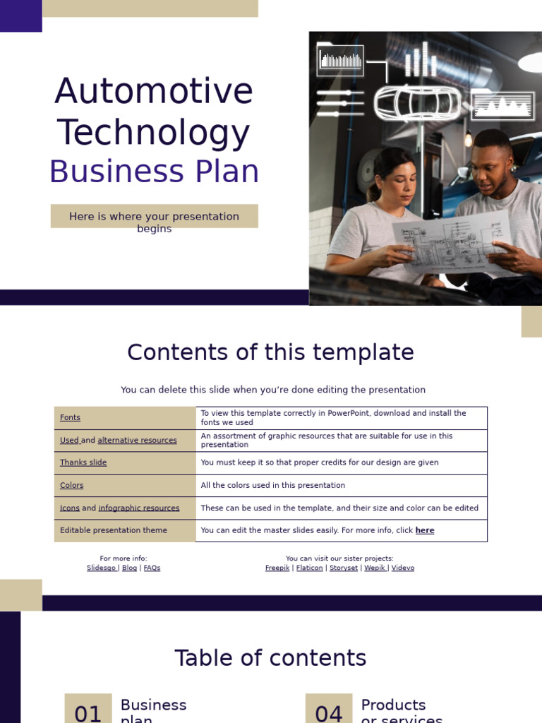 Automotive Technology Business Plan | PDF | Marketing | Market Segmentation