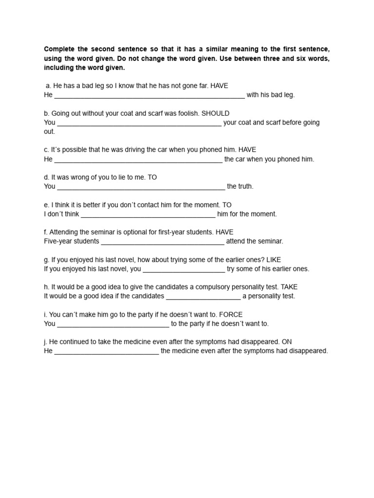Modals Practice | PDF