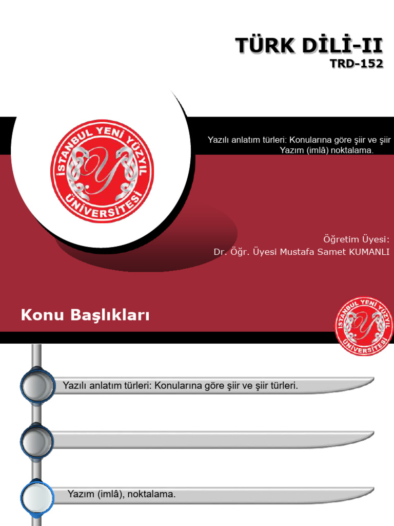 Turk Dili-II 5. Ders | PDF
