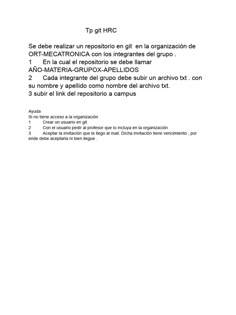 Tp0 HRC Git 2025 | PDF