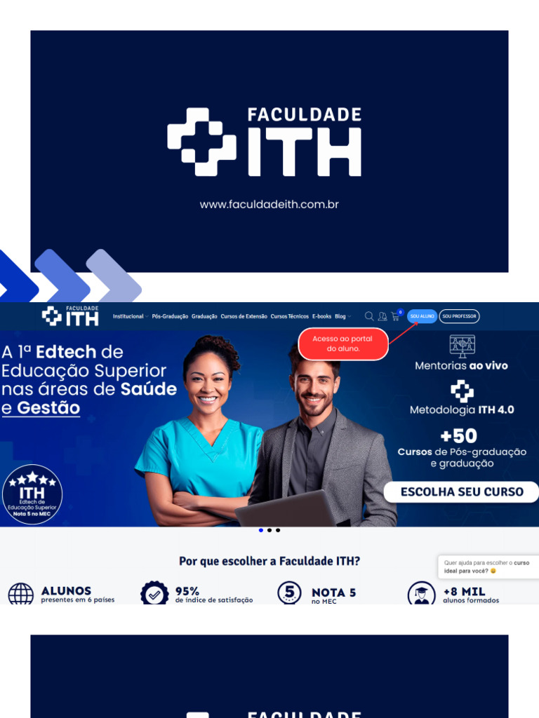 Acesso ao Portal do Aluno ITH | PDF | Pós-graduação