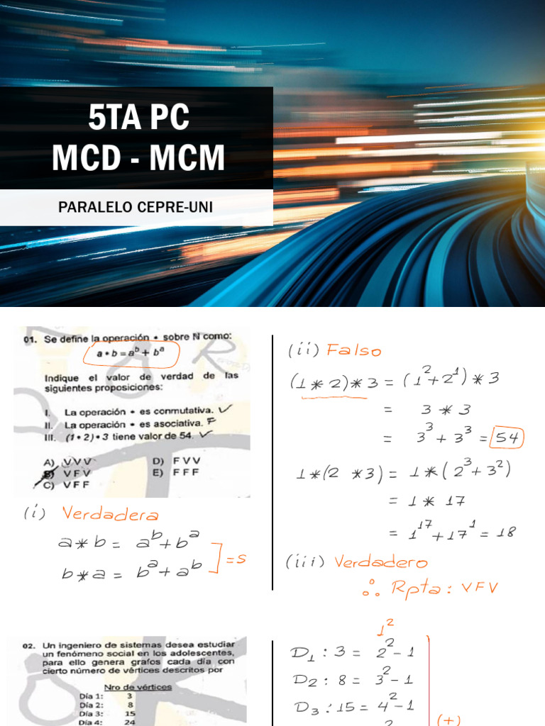 5TA PC - MCD - MCM | PDF