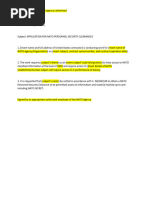NATO Security Clearance Instructions | PDF | Security Clearance ...