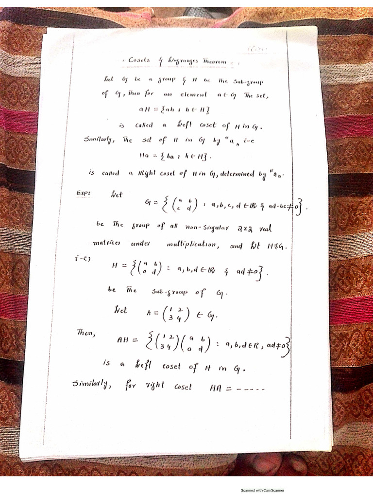 2 Cosets | PDF