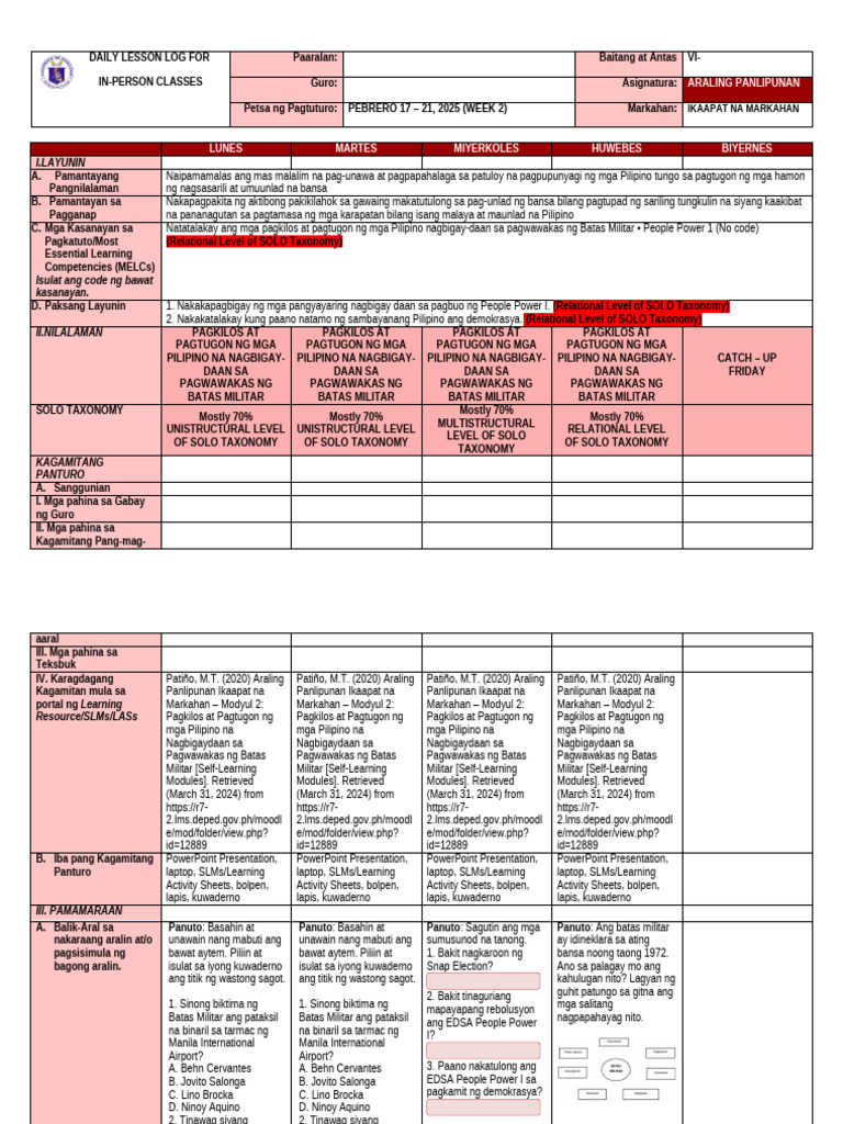 Q4 - Ap - DLL - Week 2 | PDF