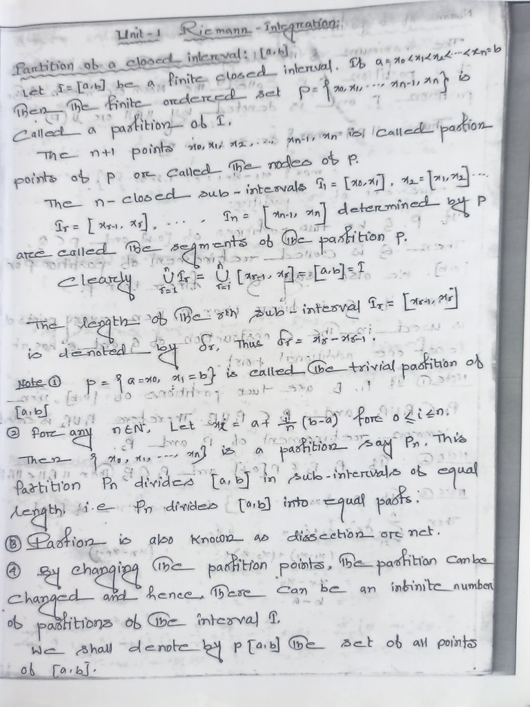 Unit 1 (Rieman Integration ) | PDF