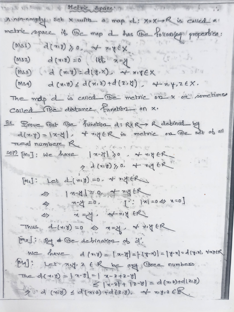 Matric Space Pdf 2893