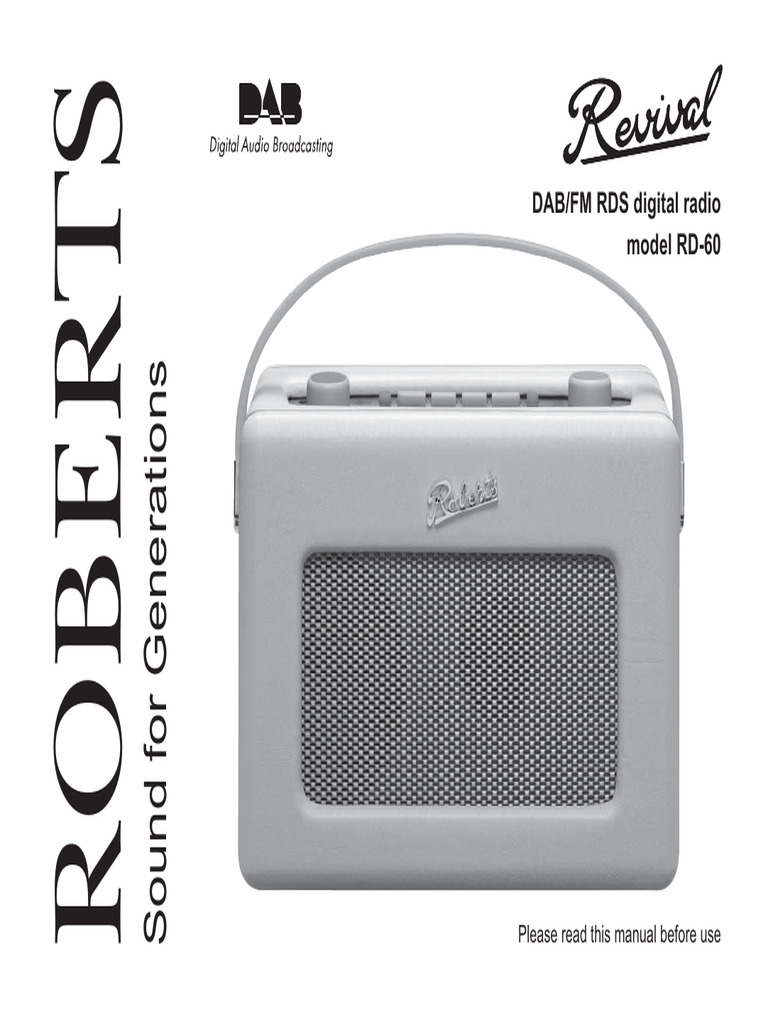 Roberts Ug rd60 Dab Radio | PDF | Mains Electricity | Ac Power Plugs ...