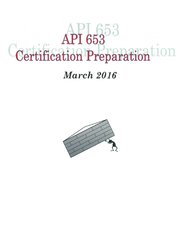 API 653 - MSTS Certification Preparation | PDF