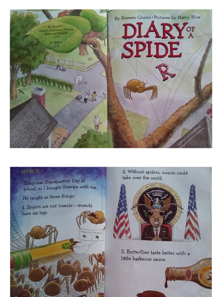 Diary of A Spider (By Doreen Cronin) | PDF