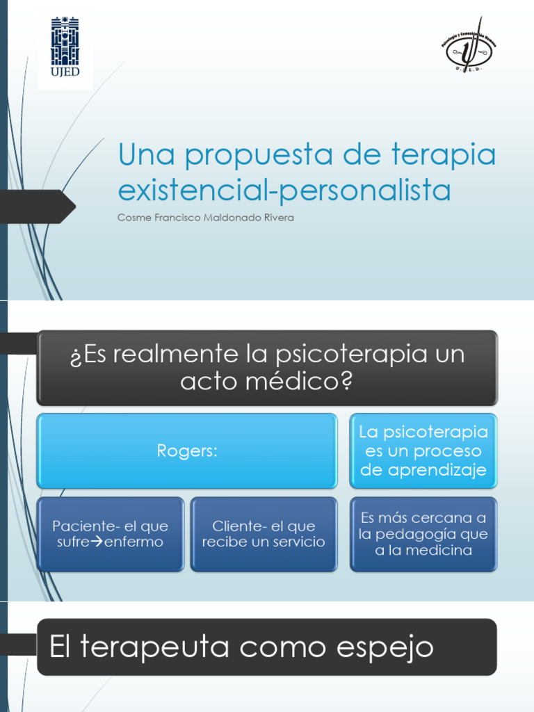 Terapia existencial personalista | PDF | Aprendizaje | Psicoterapia