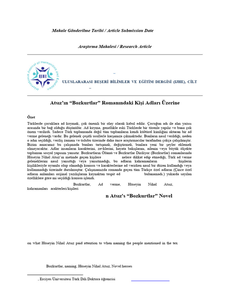 Atsiz in Bozkurtlar Romanindak Kahramanlarin Adlari Zer Ne (#672404 ...