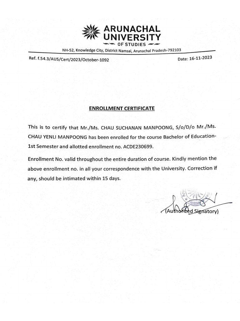 Study Certificate | PDF