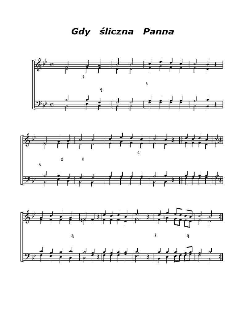 Gdy śliczna Panna | PDF