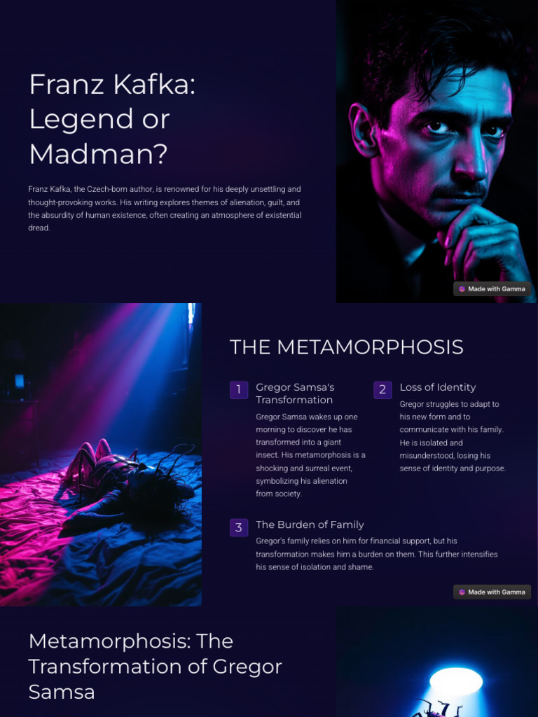 Kafka's Exploration of Alienation | PDF | The Metamorphosis | Franz Kafka