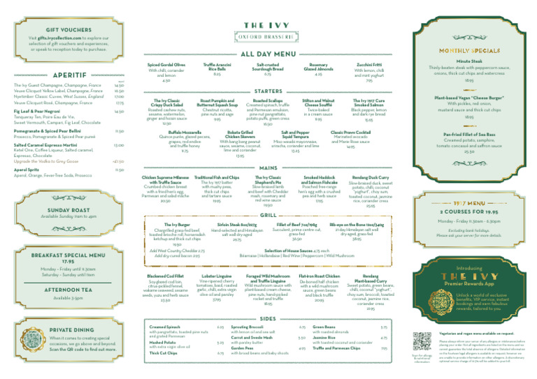 TIC January Menus 2025 Premium P2 SSC ALC Oxford WEB | PDF | Sauce ...