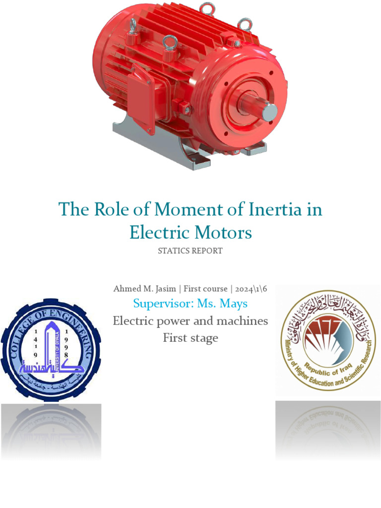 The Role of Moment of Inertia in Electric Motors | PDF | Electric Motor ...