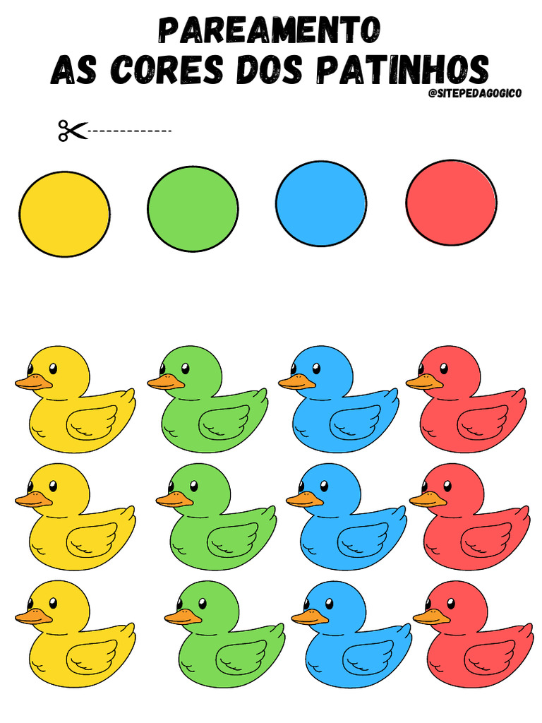 Pareamento - As Cores Dos Patinhos PDF | PDF