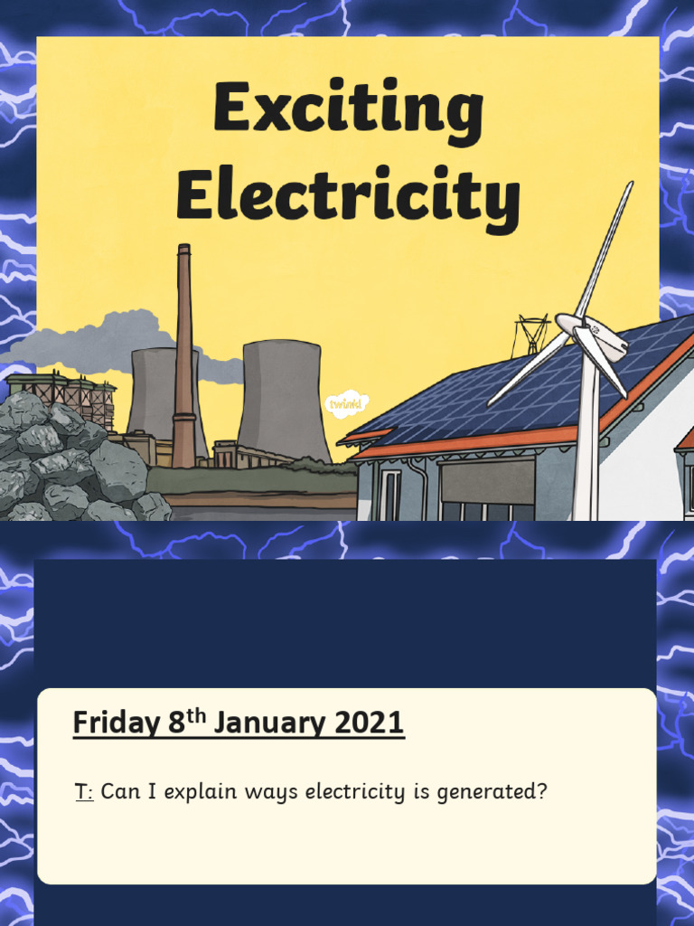 Sources of Electricity Explained | PDF | Energy Development ...