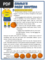 Emma's Daily Routine - Reading Worksheet | PDF