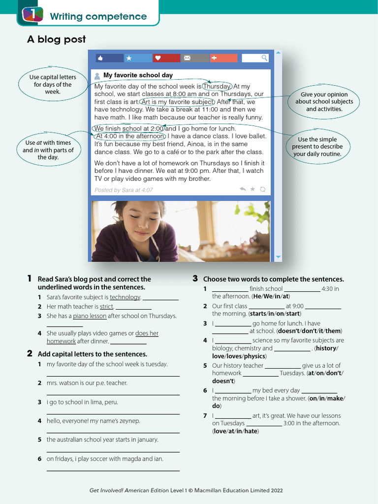 Writing Competence - U1 | PDF