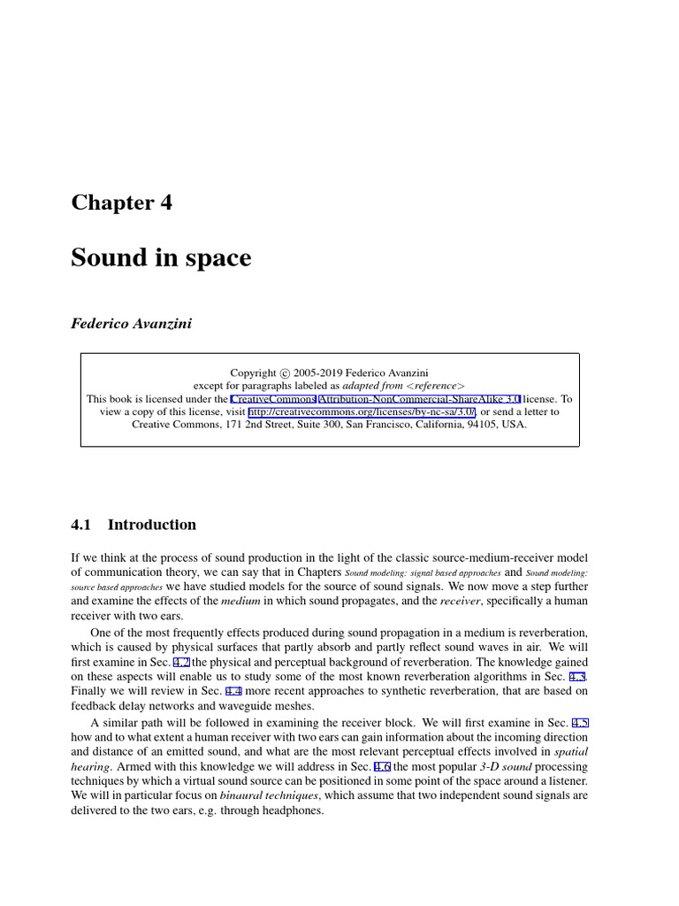Sound in Space | PDF | Waves | Sound
