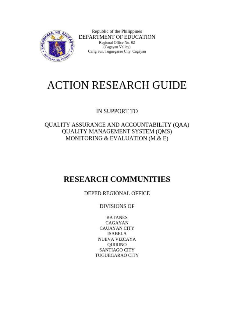 Action Research Template | PDF | Methodology | Scientific Method