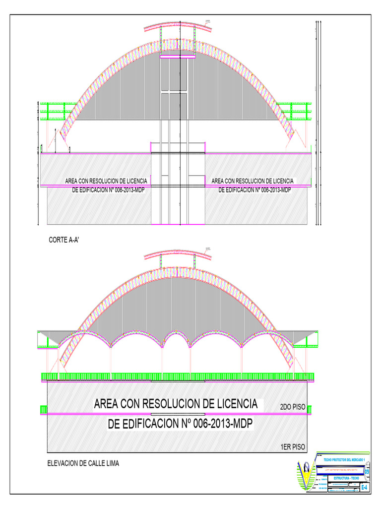 ELEVACION - CORTE[1] | PDF