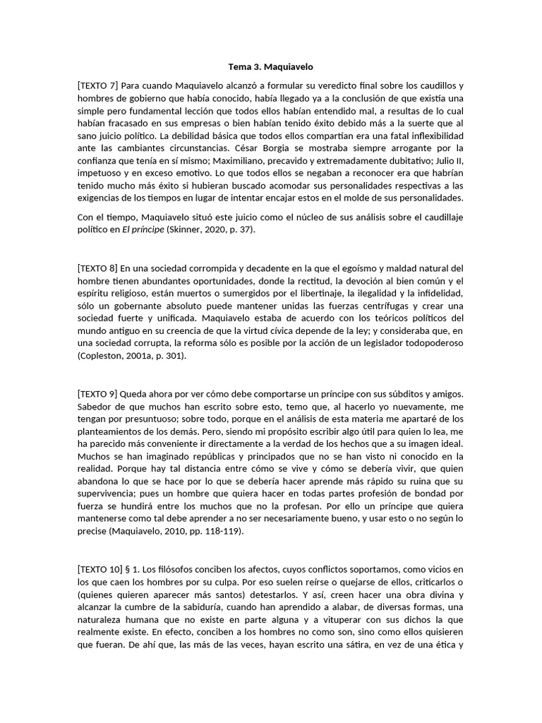 Lecciones de Maquiavelo sobre el poder | PDF | Nicolás Maquiavelo | El príncipe