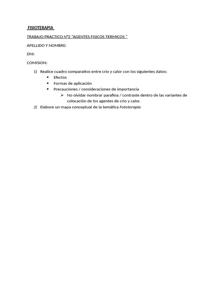TP # 2 Agentes Termicos | PDF