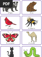 Tarjetas de animales para imprimir | PDF