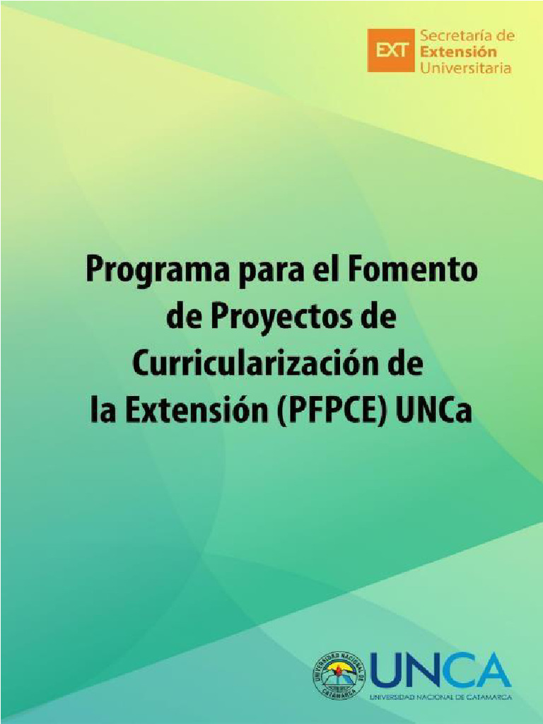 Proyectos de Curricularización en UNCA | PDF | Enseñando | Plan de estudios