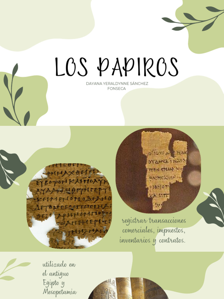 Papiros antiguos: comercio e impuestos | PDF