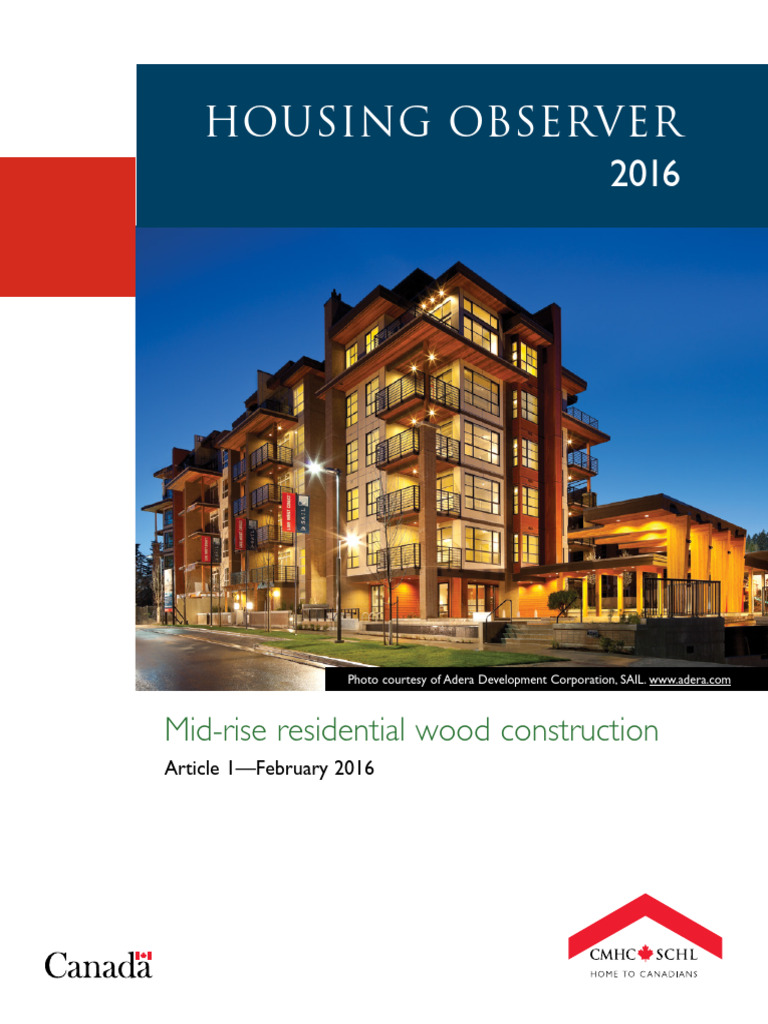 CMHC - Mid-Rise Residential Wood Construction 2016 | PDF | Building ...
