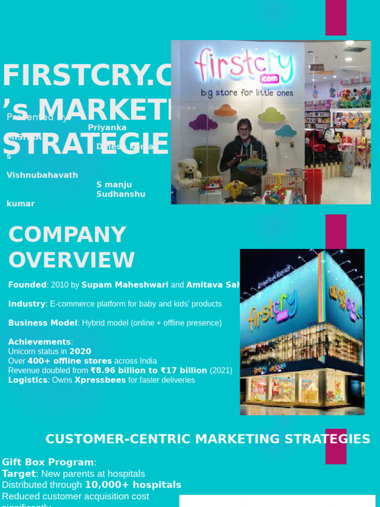 Firstcry's E-commerce Marketing Insights | PDF | Marketing | Brand