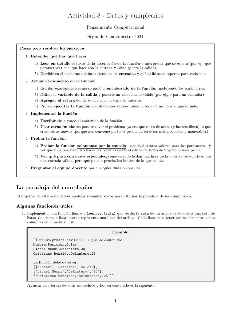 Clase 08-consigna-cumple | PDF | Función (Matemáticas)